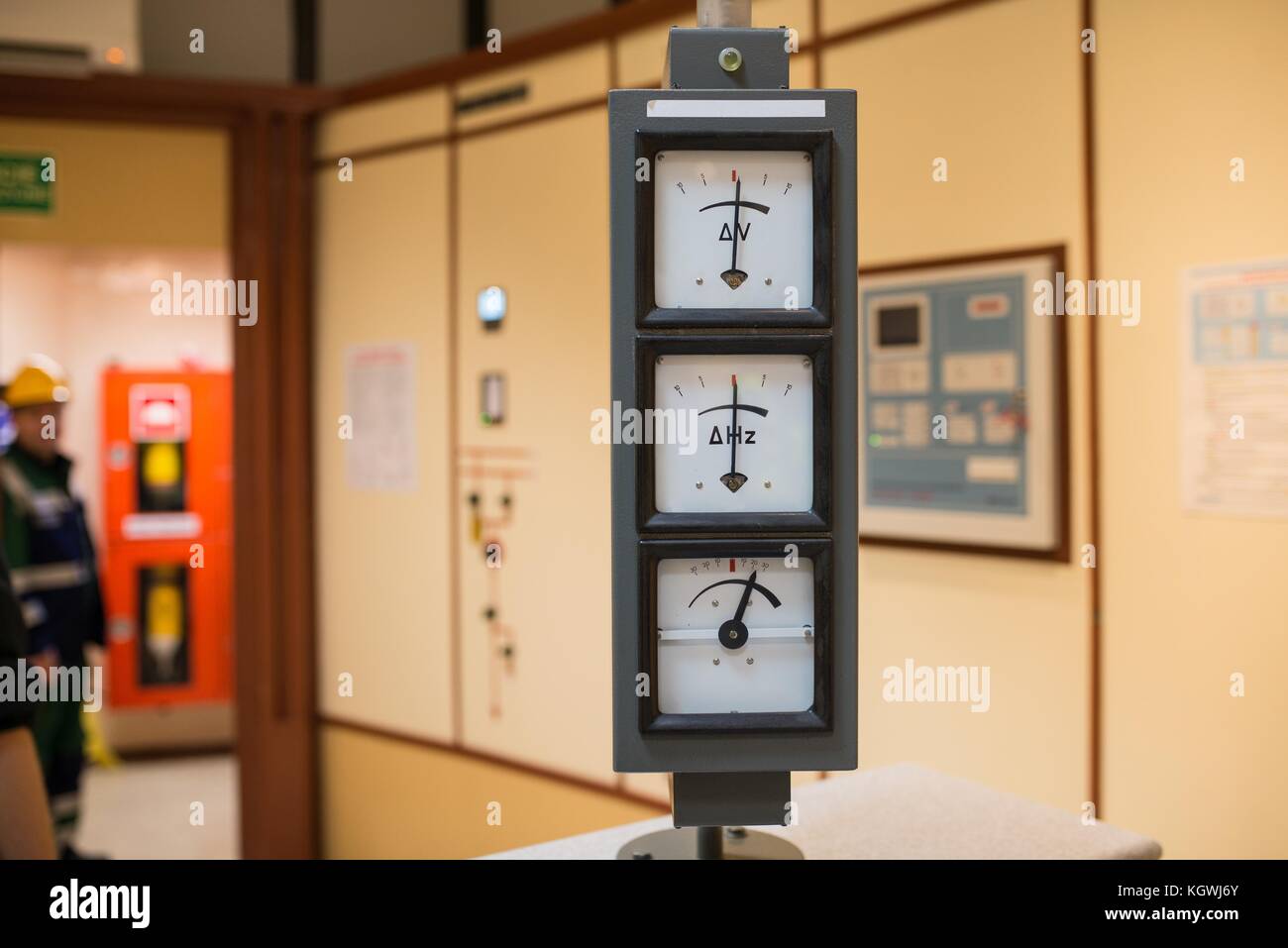 Control room in old thermal power plant Stock Photo - Alamy