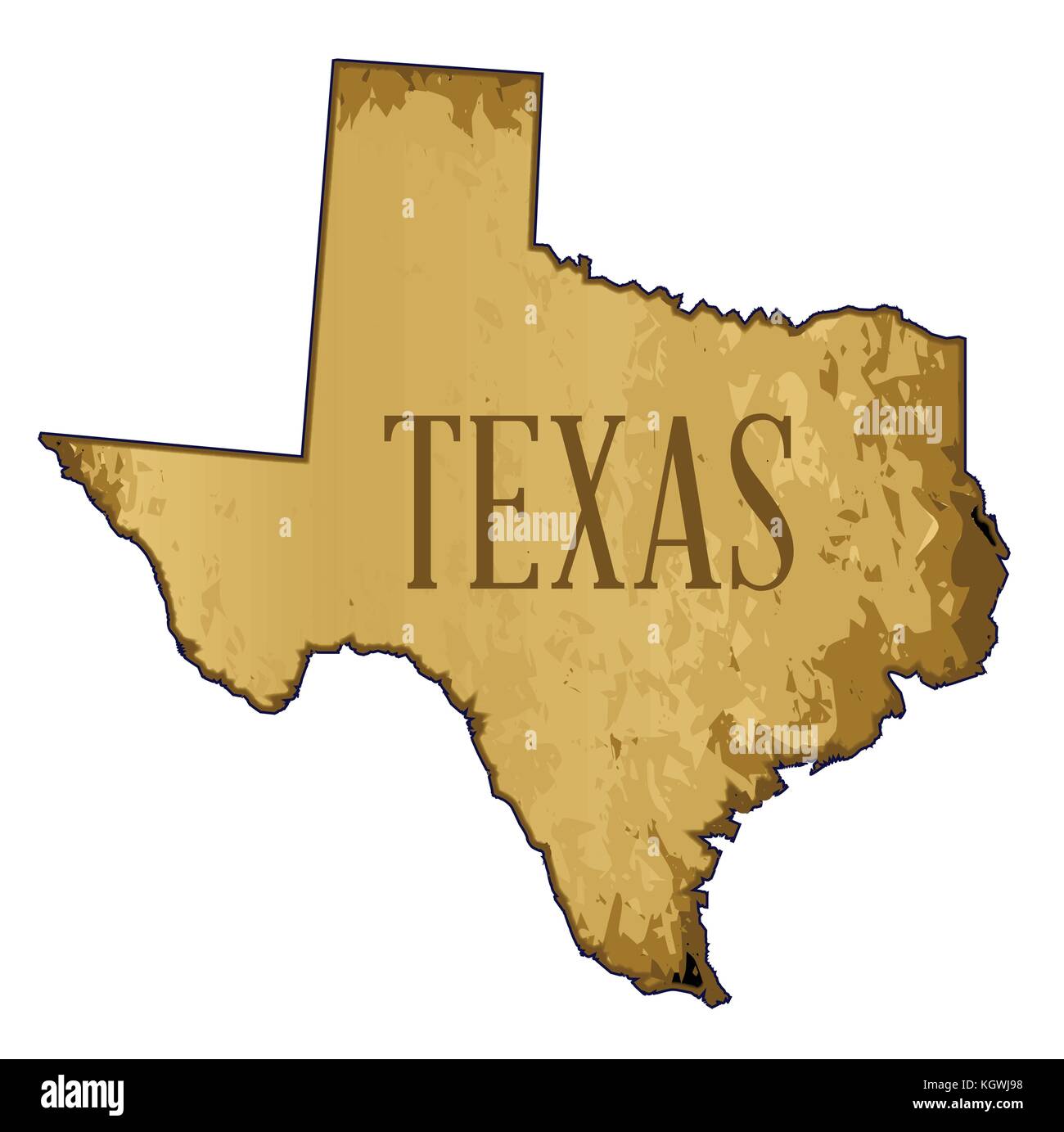 A parchment background of brown shades in the shape of a map of Texas ...