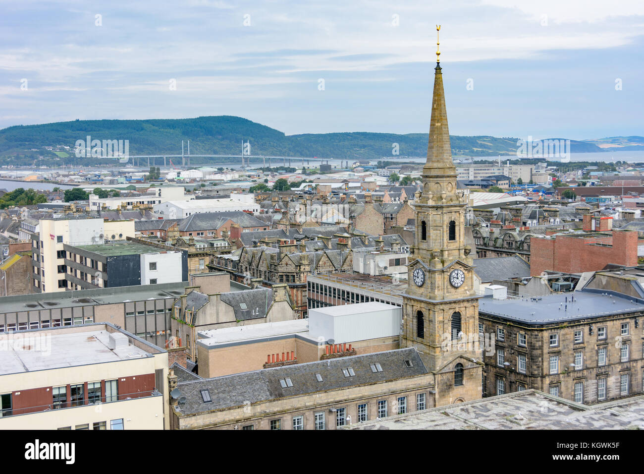 View of Inverness, Scotland, United Kingdom from above featuring Old ...