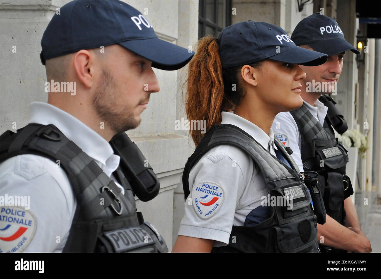 Michel Delpuech, Prefect of Rhone, pays visit to the police officers ...