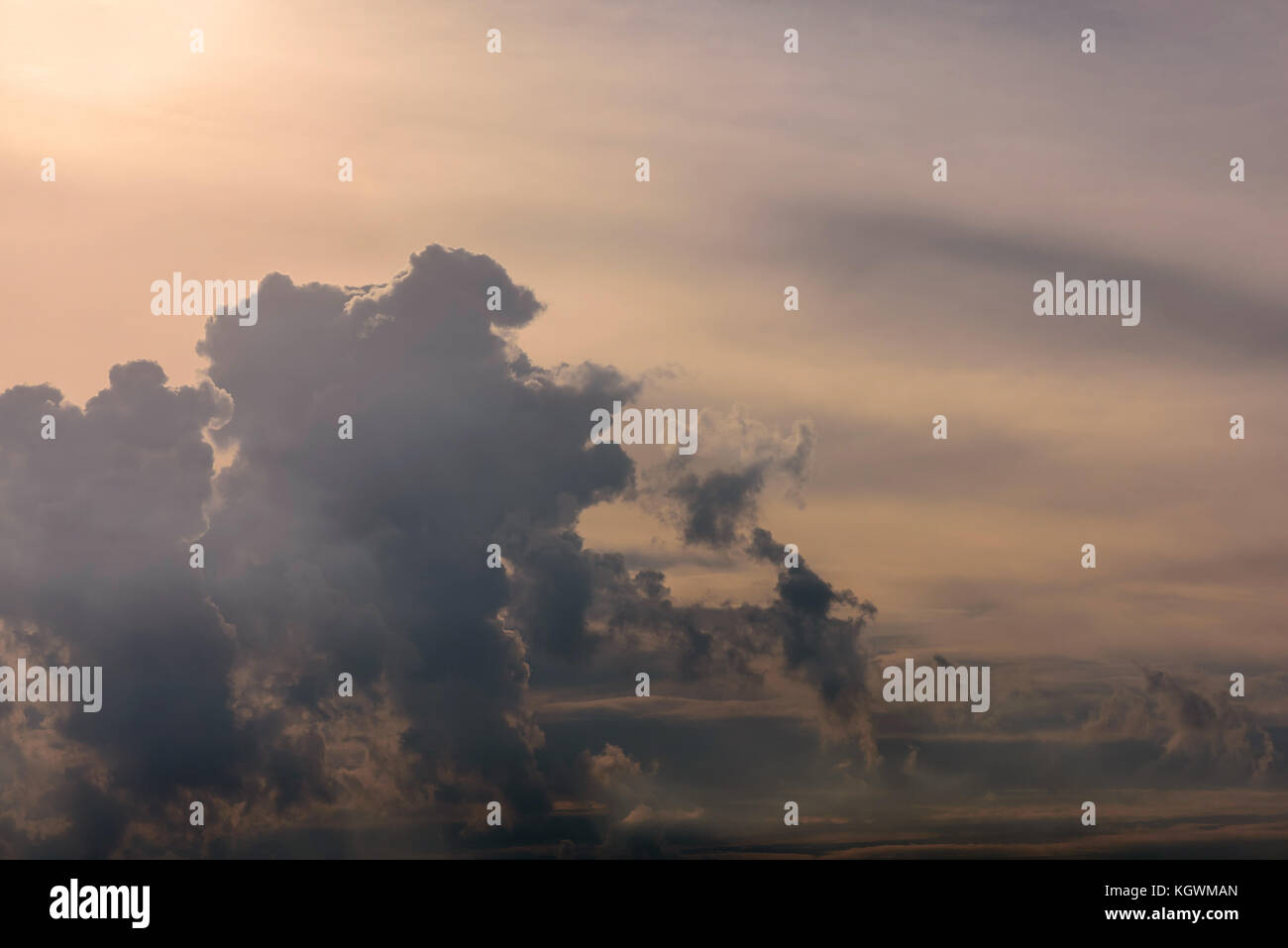 Abstract background with beautiful dark thundercloud on a background of ...