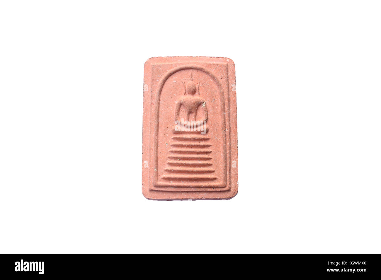 Sacred buddhist clay objects on isolated Stock Photo - Alamy