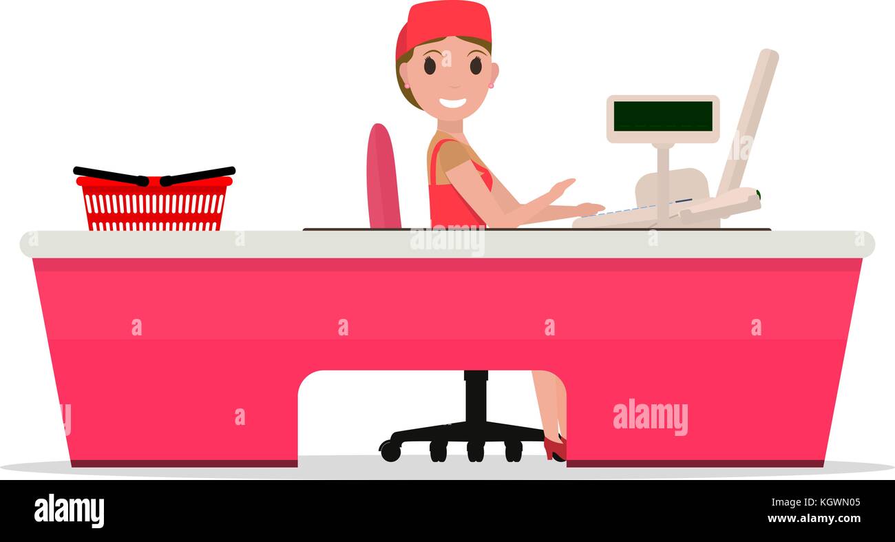Cash register cartoon hi-res stock photography and images - Alamy