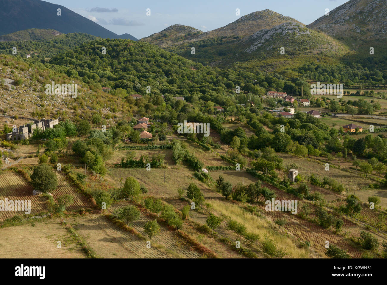 ALBANIA, Shkodra, small scale farming in albanian alps / ALBANIEN ...