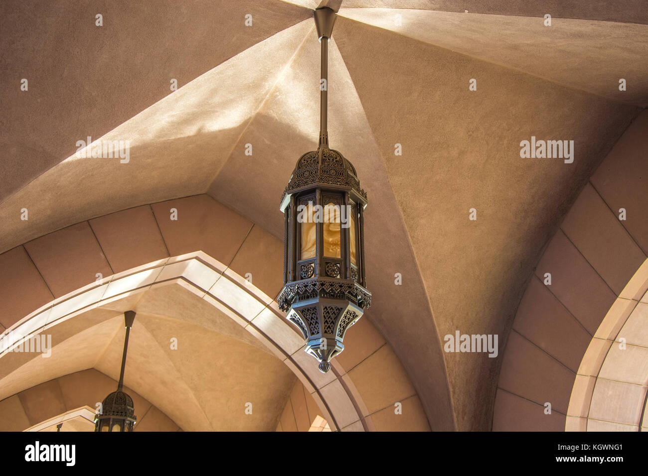Sultan Qaboos Grand Mosque located in the Omani capital of Muscat is ...