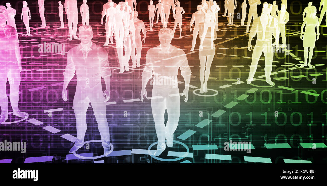Connecting People Through a Network as Abstract Stock Photo - Alamy