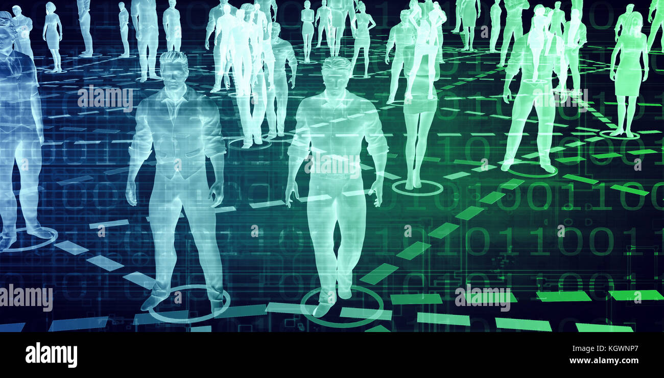 Connecting People Through a Network as Abstract Stock Photo - Alamy
