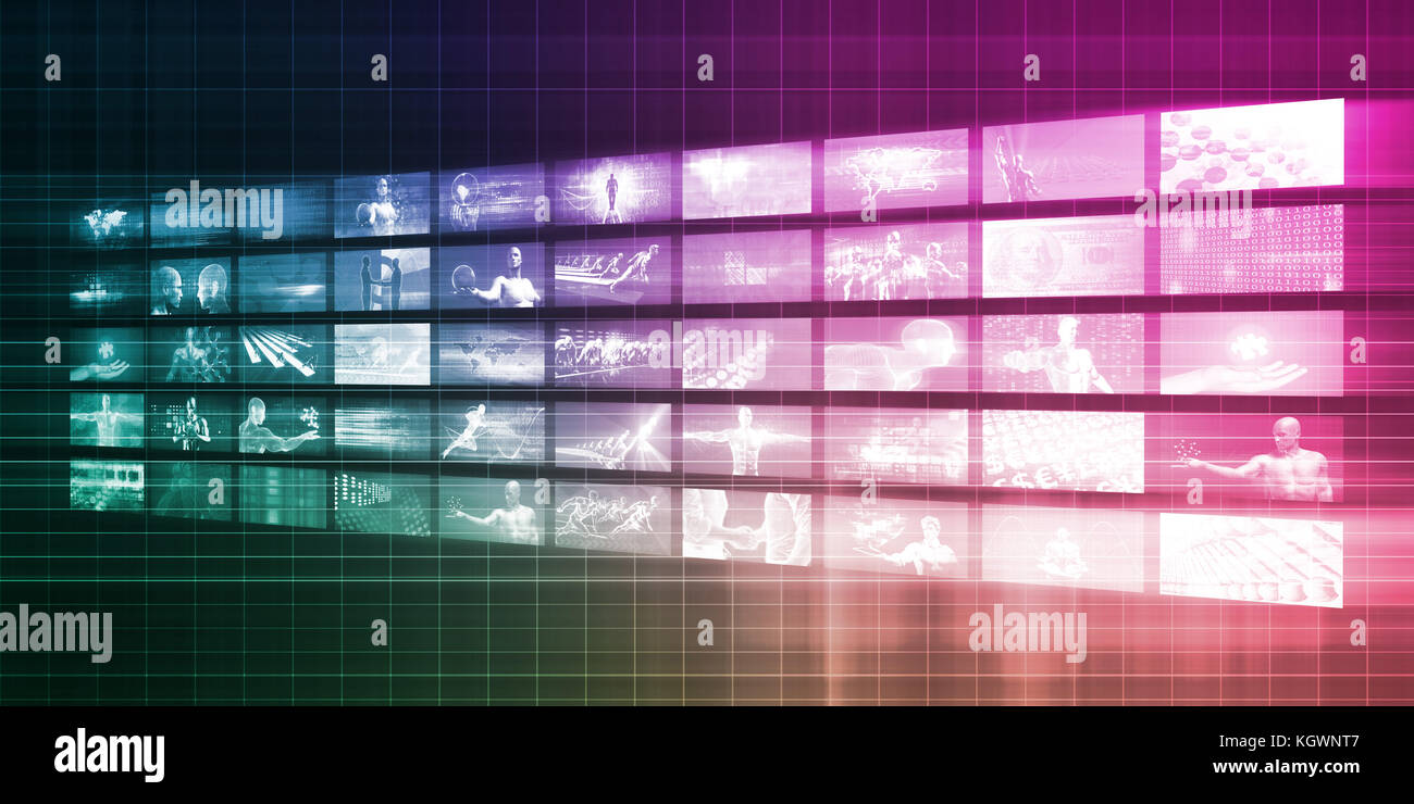 Future Concept Background with New Technology Art Stock Photo - Alamy