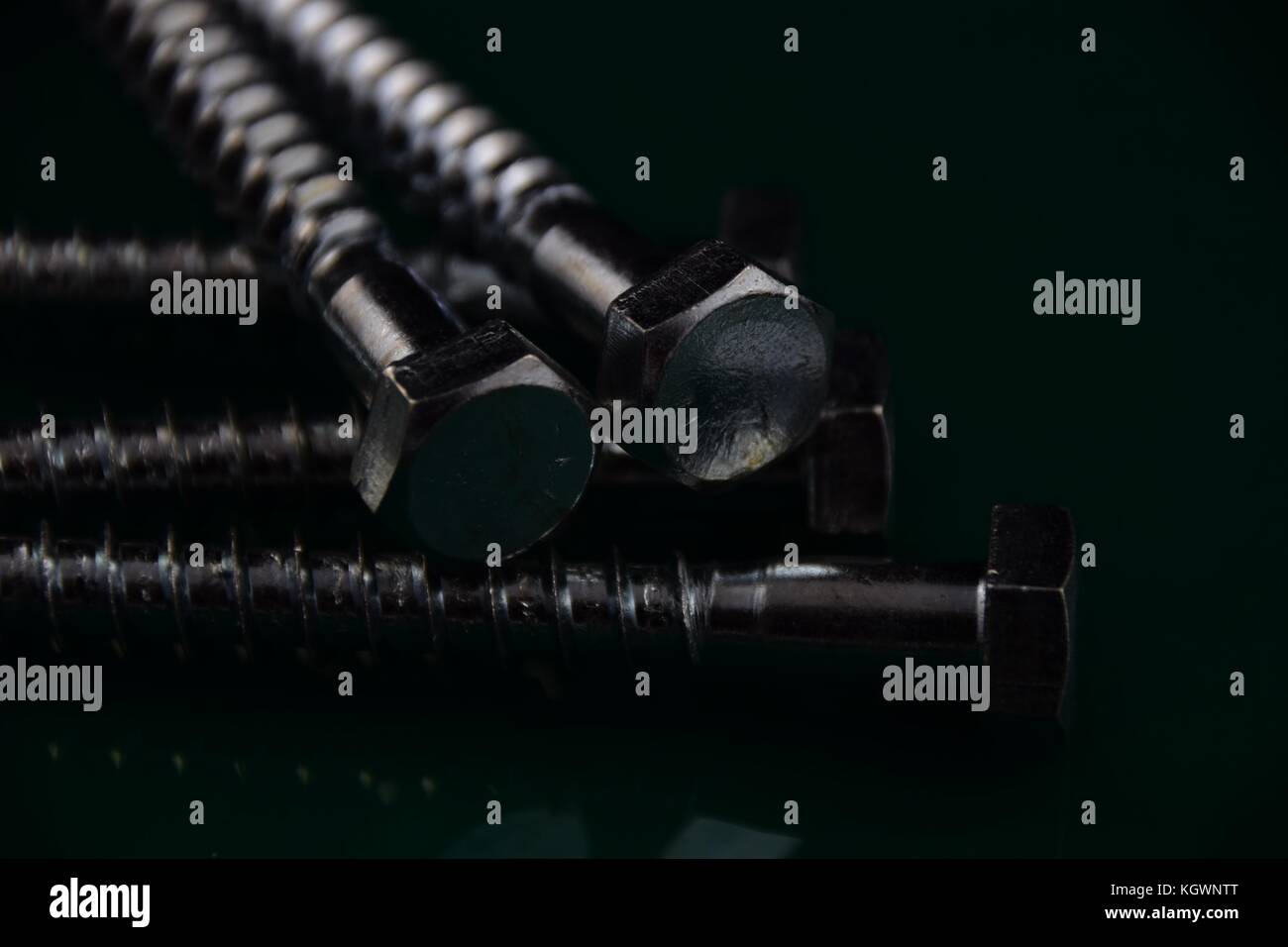 great hexagon head screws Stock Photo - Alamy