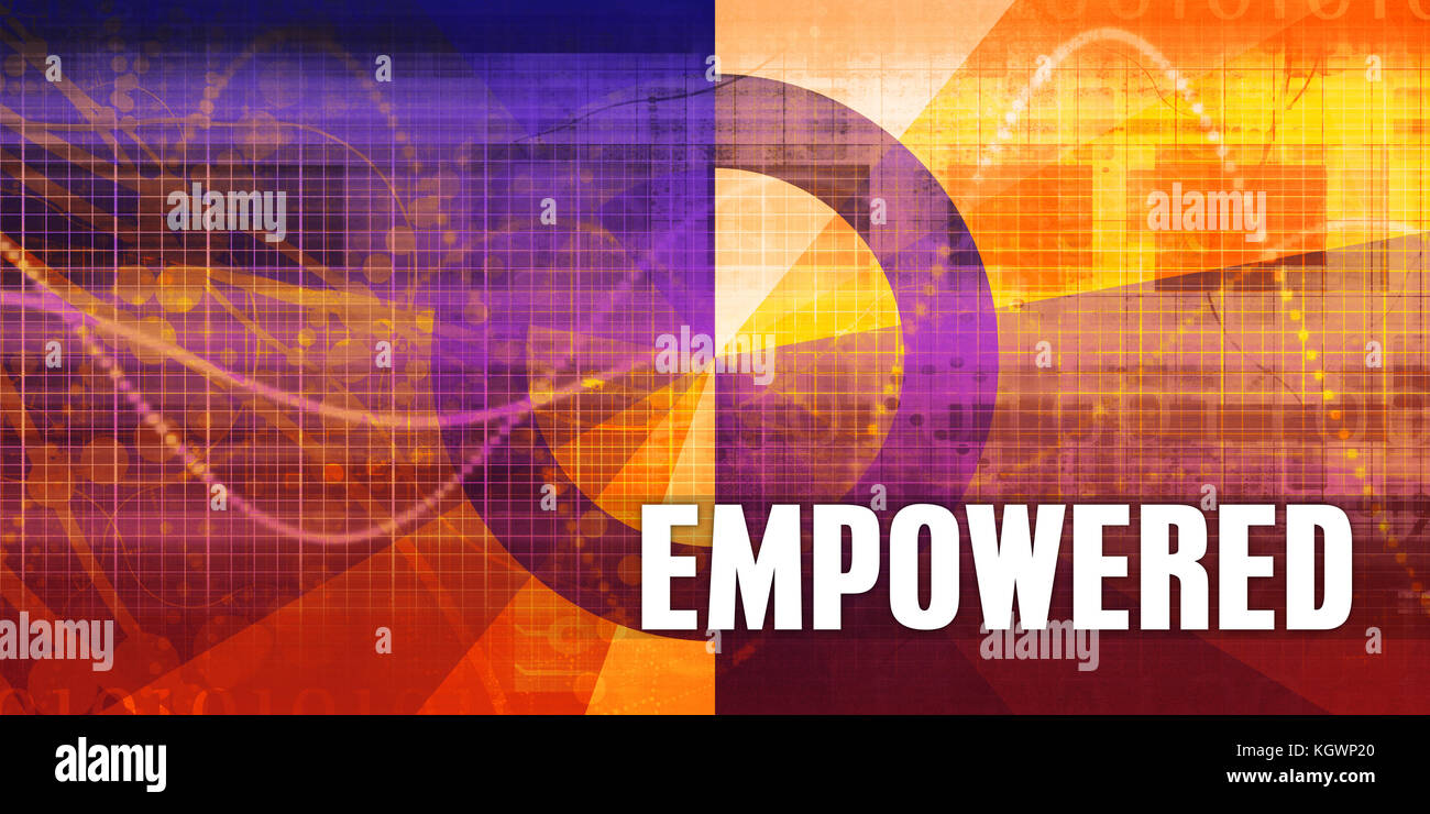 Empowered Focus Concept on a Futuristic Abstract Background Stock Photo ...