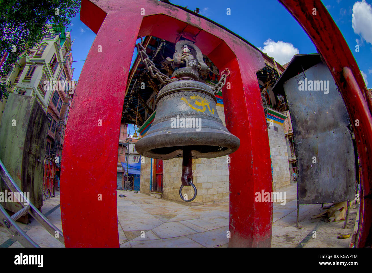 Tibetan bell kathmandu nepal asia hi-res stock photography and images ...
