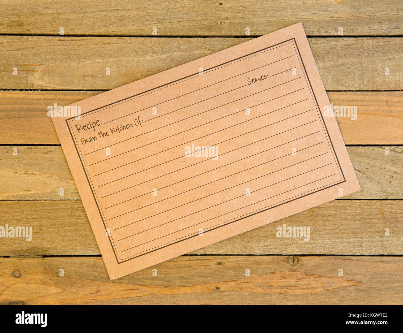 Baking Background with Customizable Recipe Card Stock Photo - Alamy