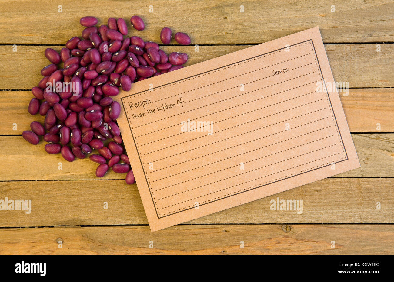 Blank recipe card hi-res stock photography and images - Alamy