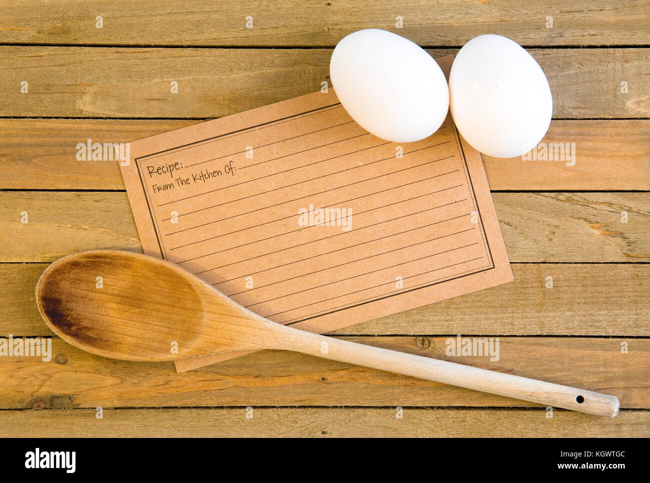 Baking Background with Customizable Recipe Card Stock Photo - Alamy