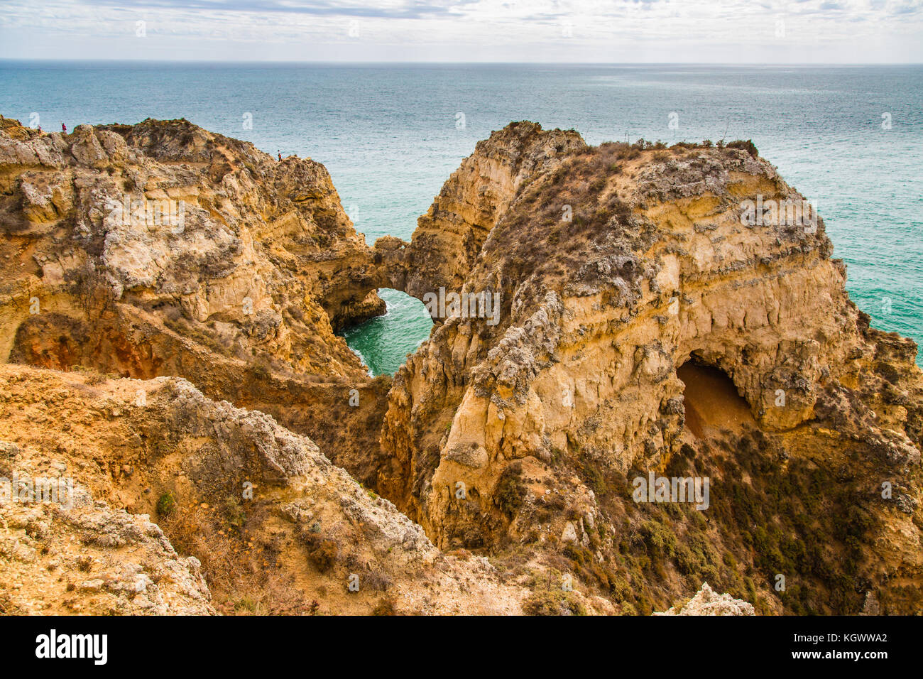 "Ponte da Piedade" in the Cliffs in Lagos National Park. A very famous ...