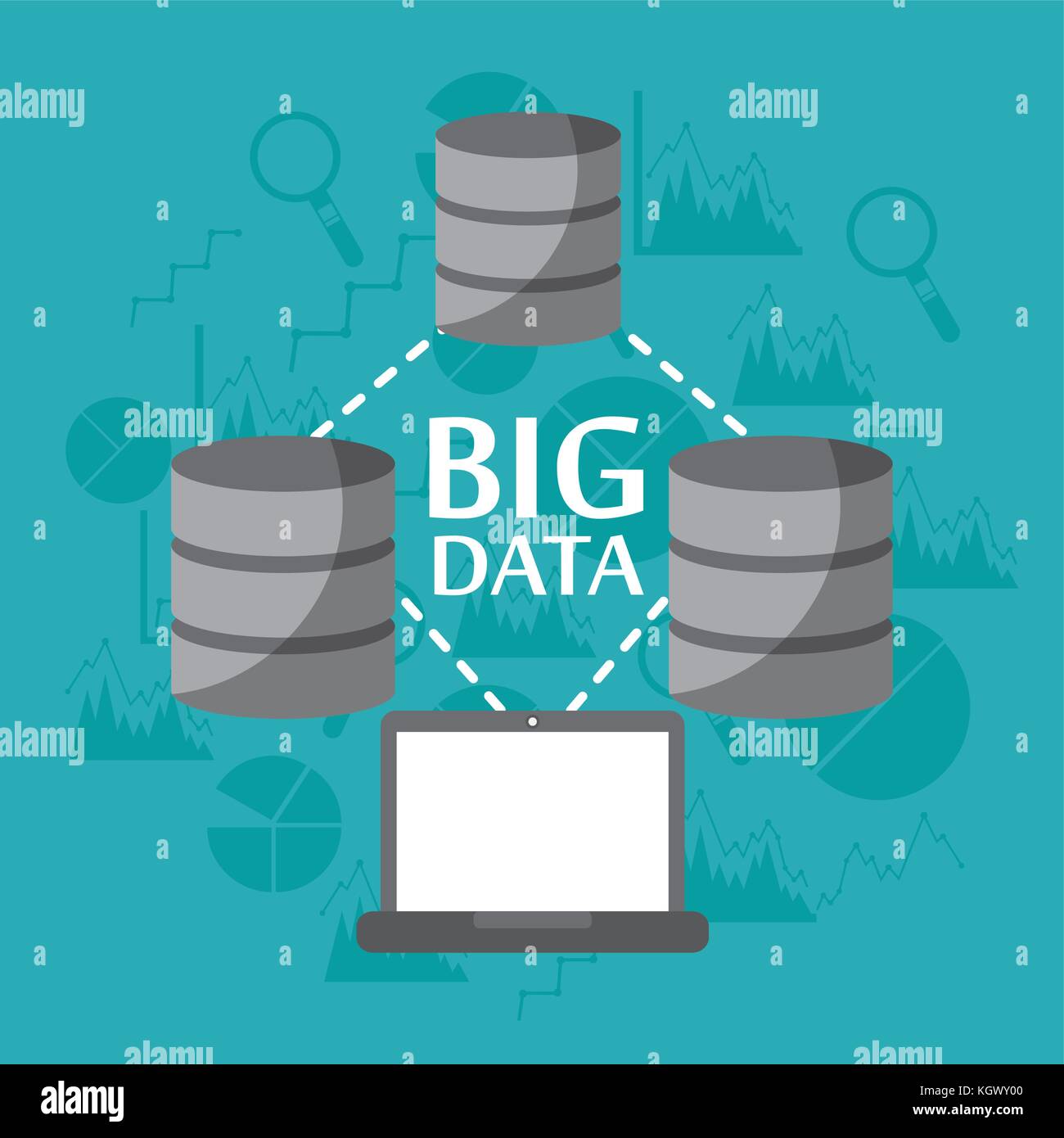 big data server storage information transfer Stock Vector Image & Art ...