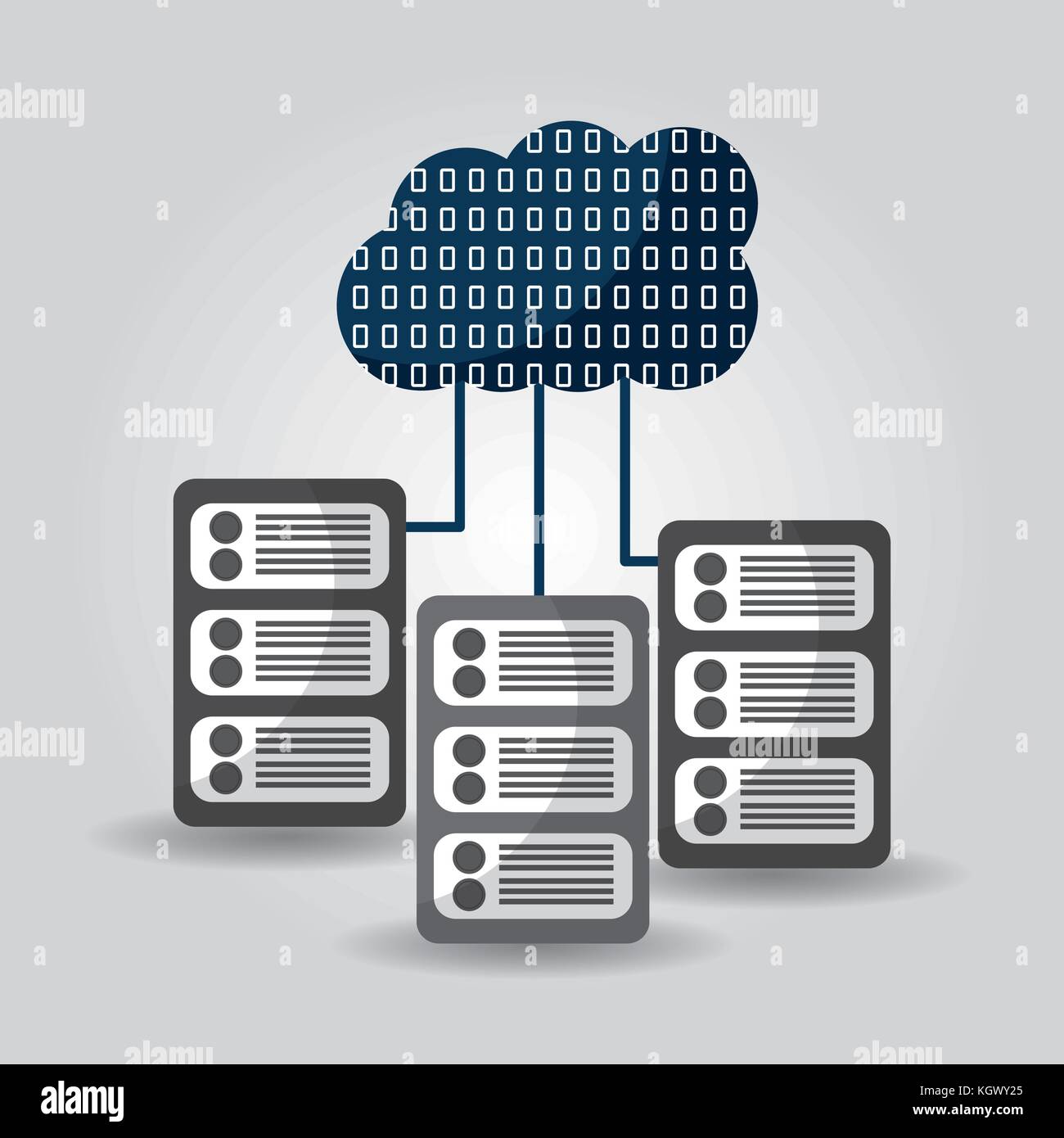 cloud computing data server center process transmitting Stock Vector Image & Art - Alamy