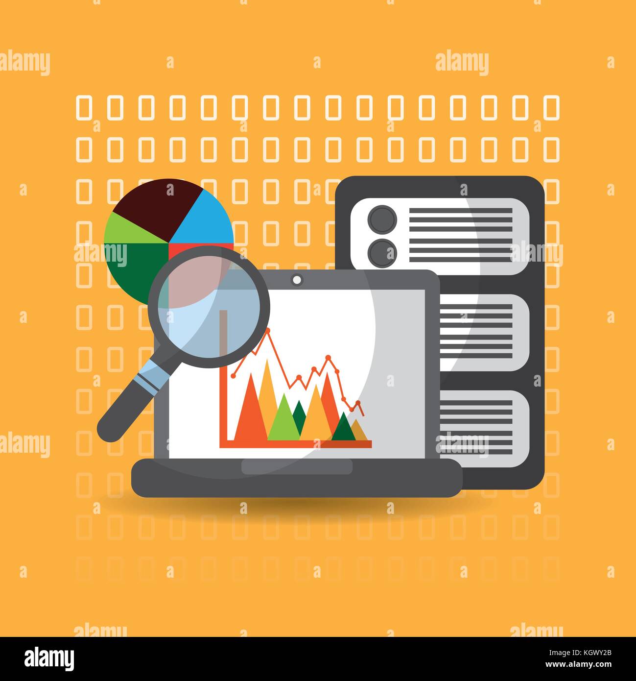 data analysis website finance statistics server Stock Vector Image ...