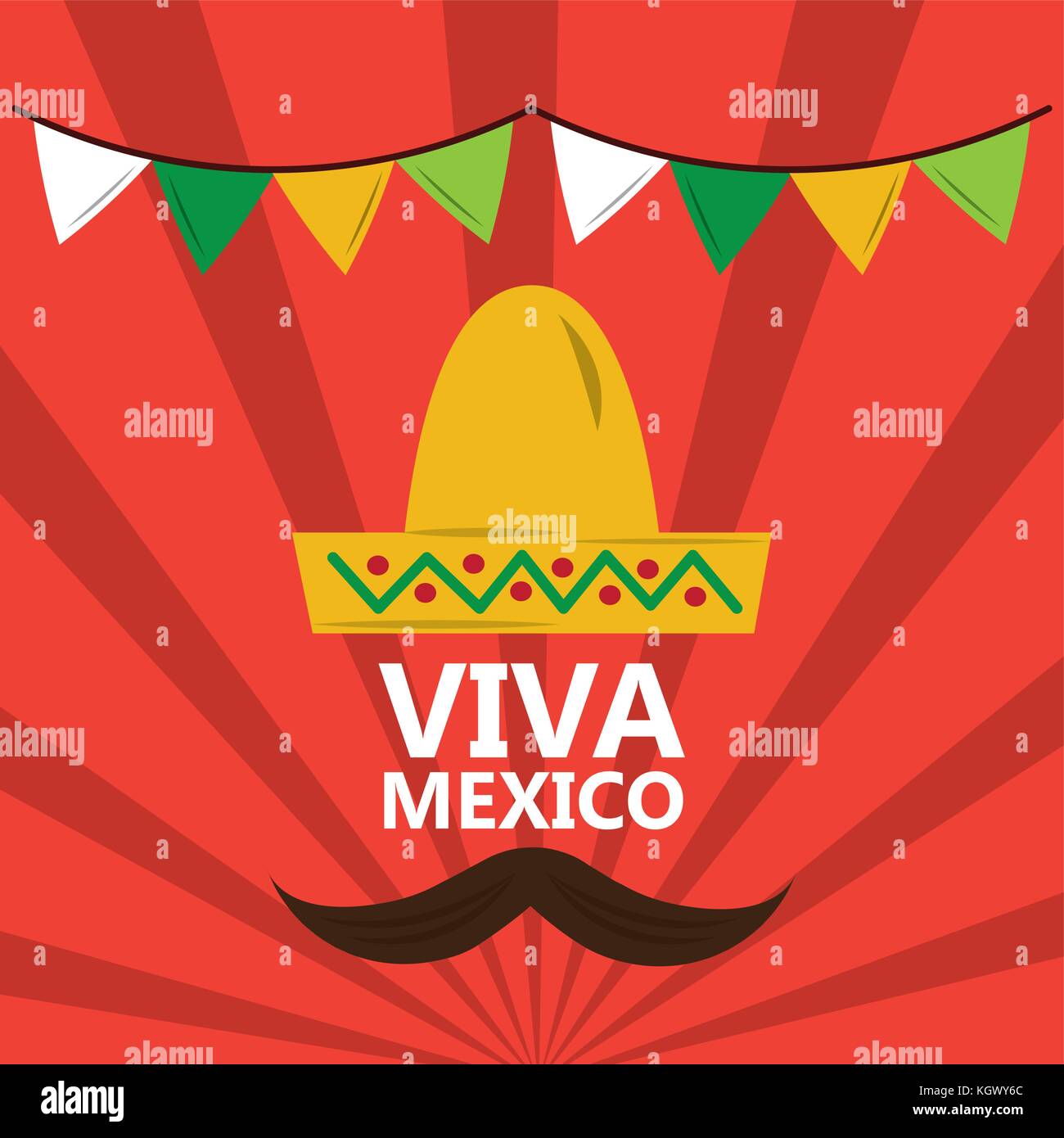 American and mexican flags Stock Vector Images - Alamy
