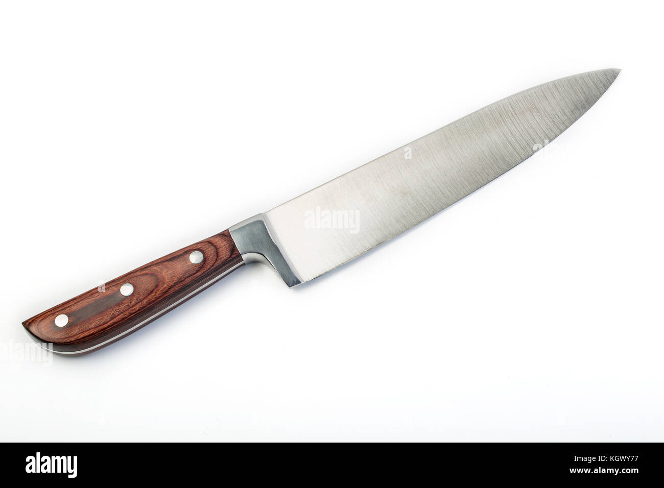 Kitchen knife isolated on white background Stock Photo - Alamy