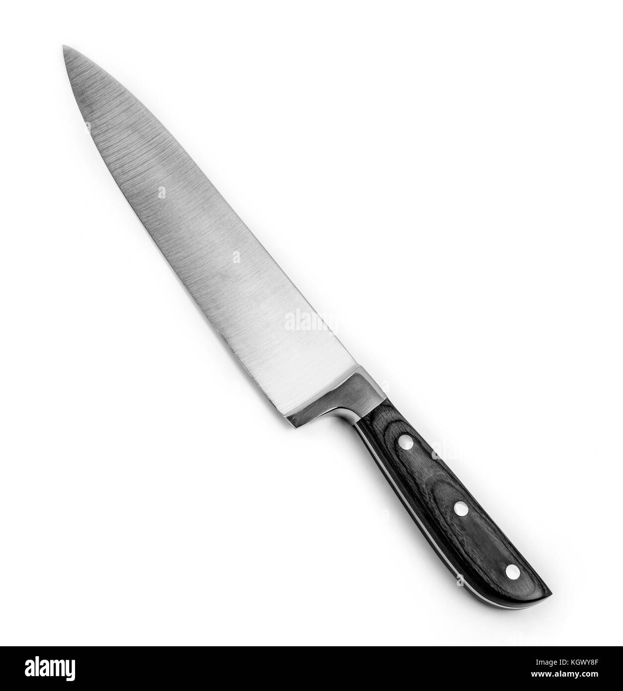 Kitchen knife isolated on white background Stock Photo - Alamy