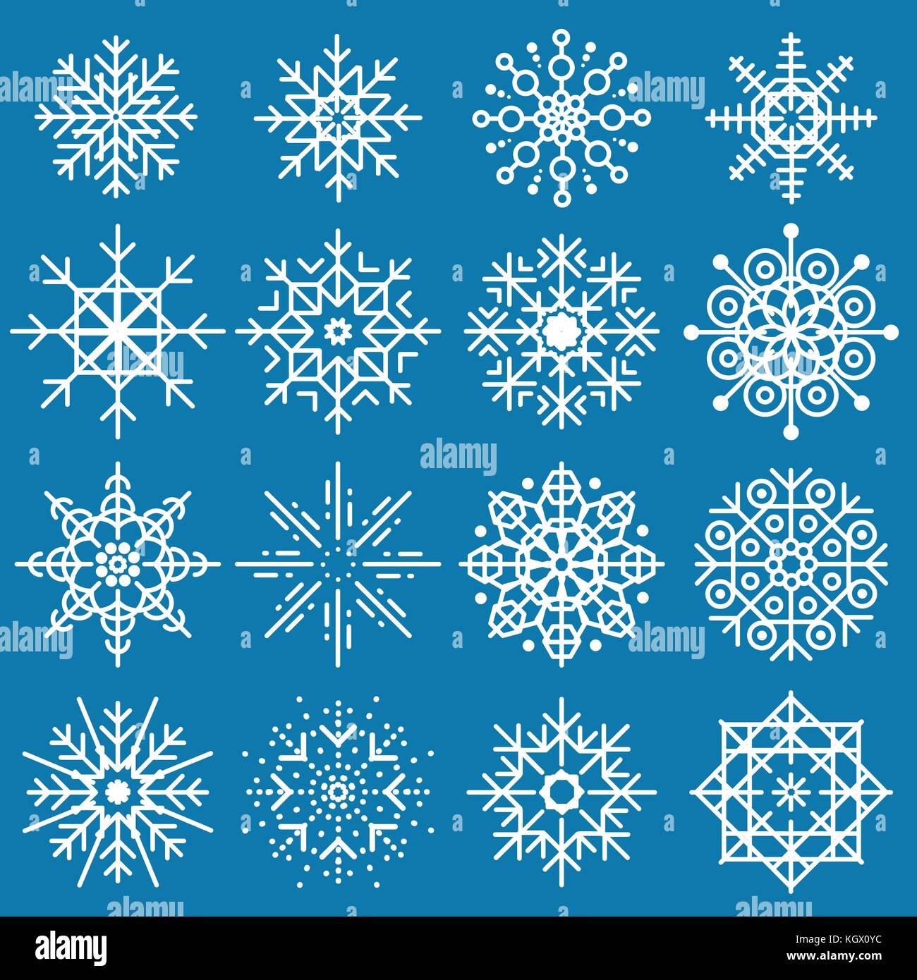 Big Snowflakes Clipart
