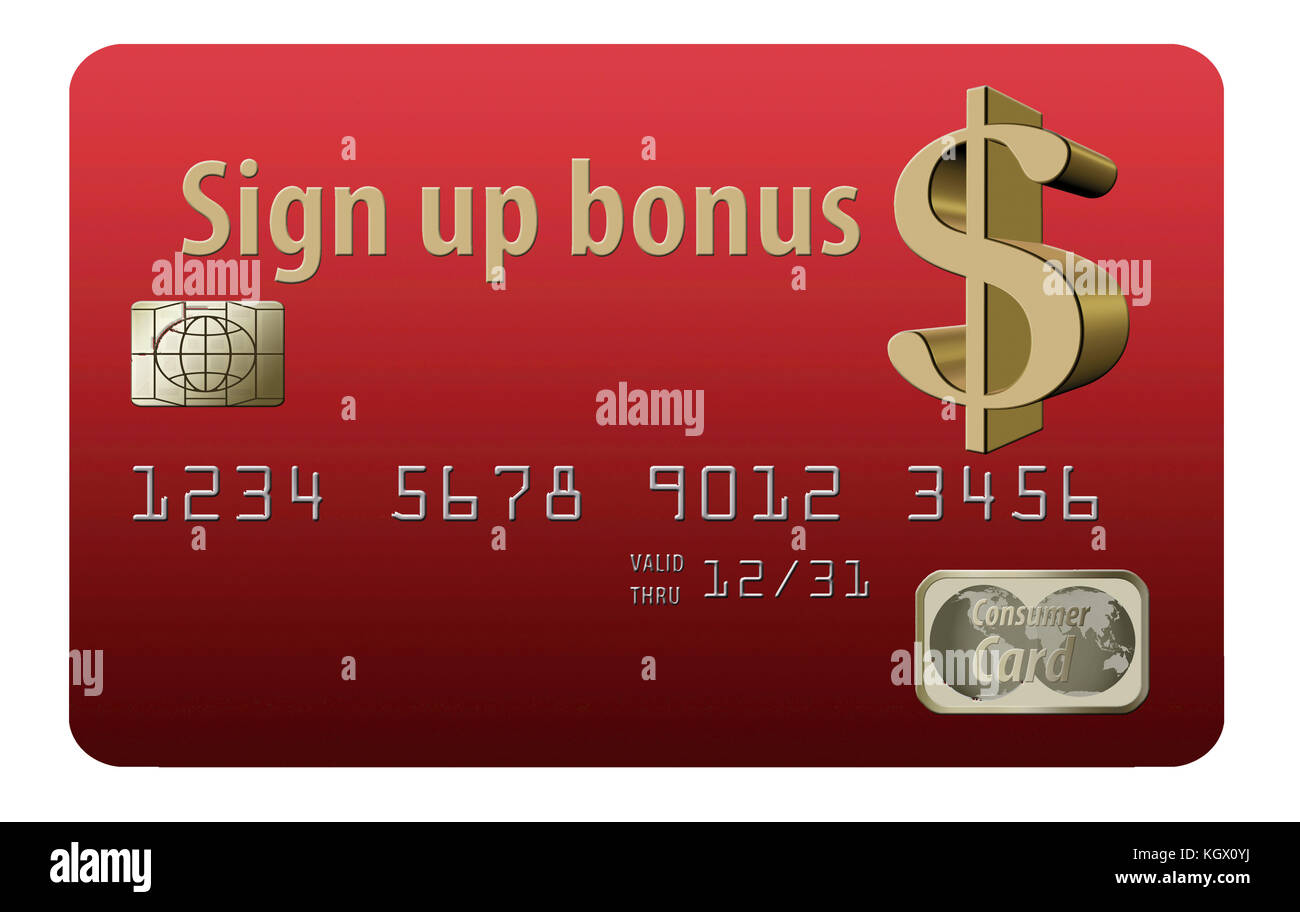 A rewards credit card is isolated on a white background. Goes with idea ...