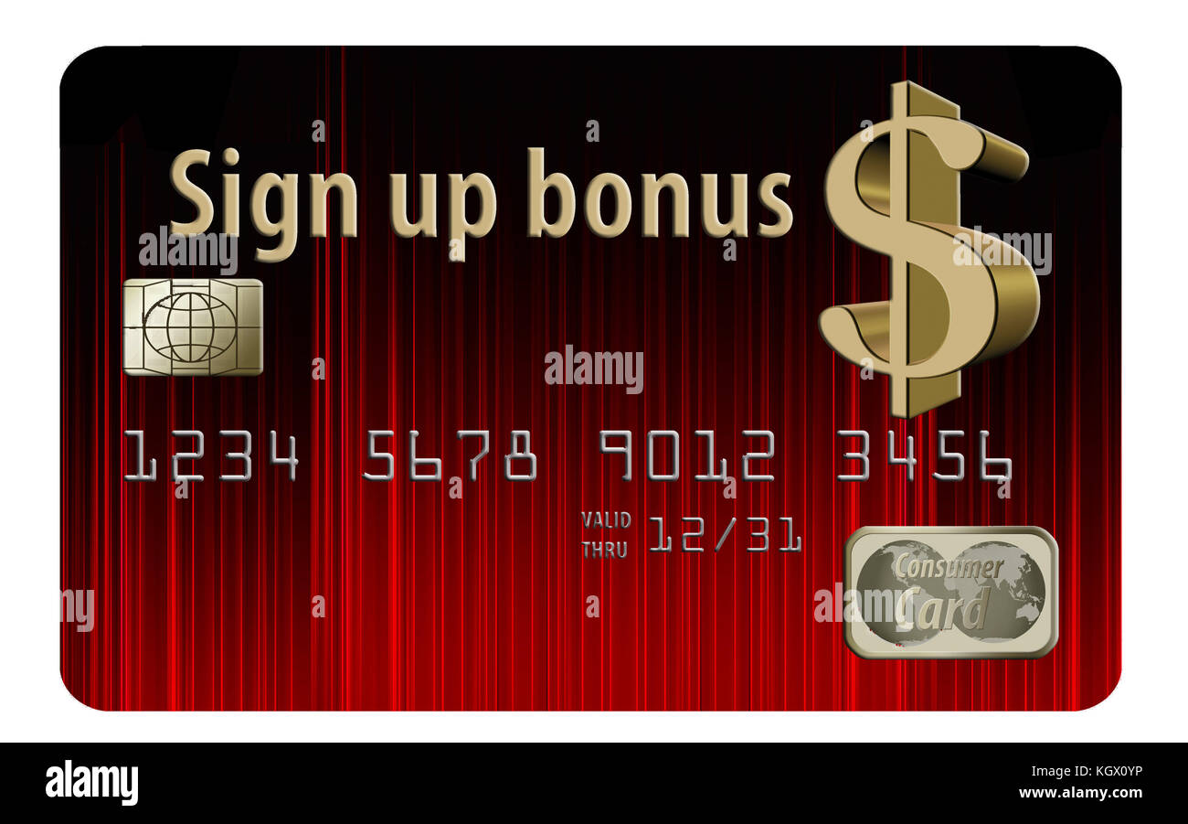 A rewards credit card is isolated on a white background. Goes with idea ...