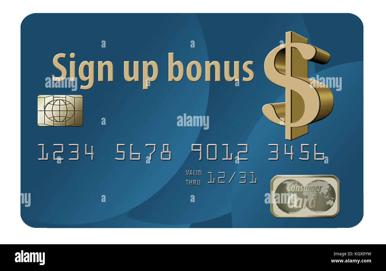 A rewards credit card is isolated on a white background. Goes with idea ...