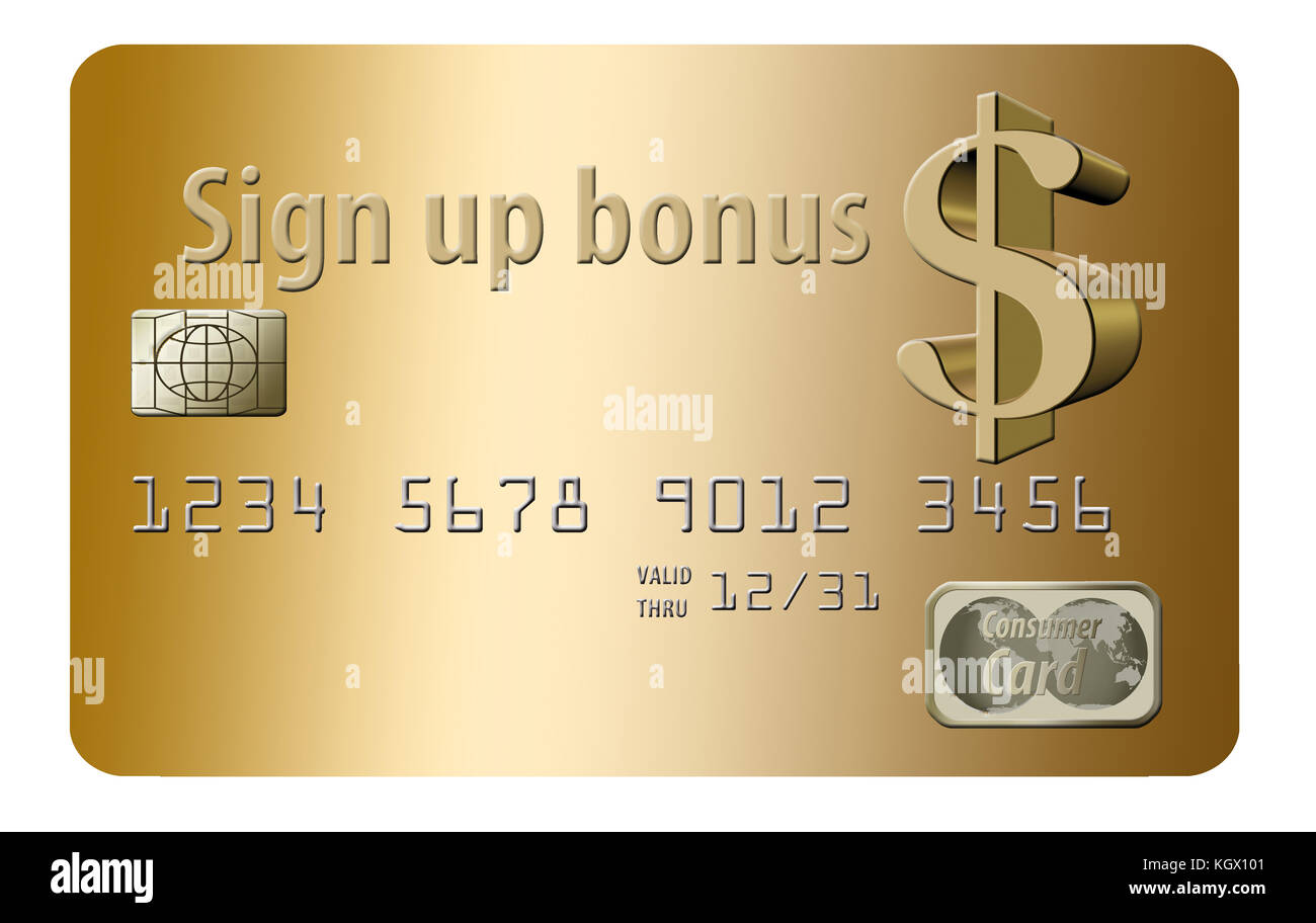 A rewards credit card is isolated on a white background. Goes with idea ...