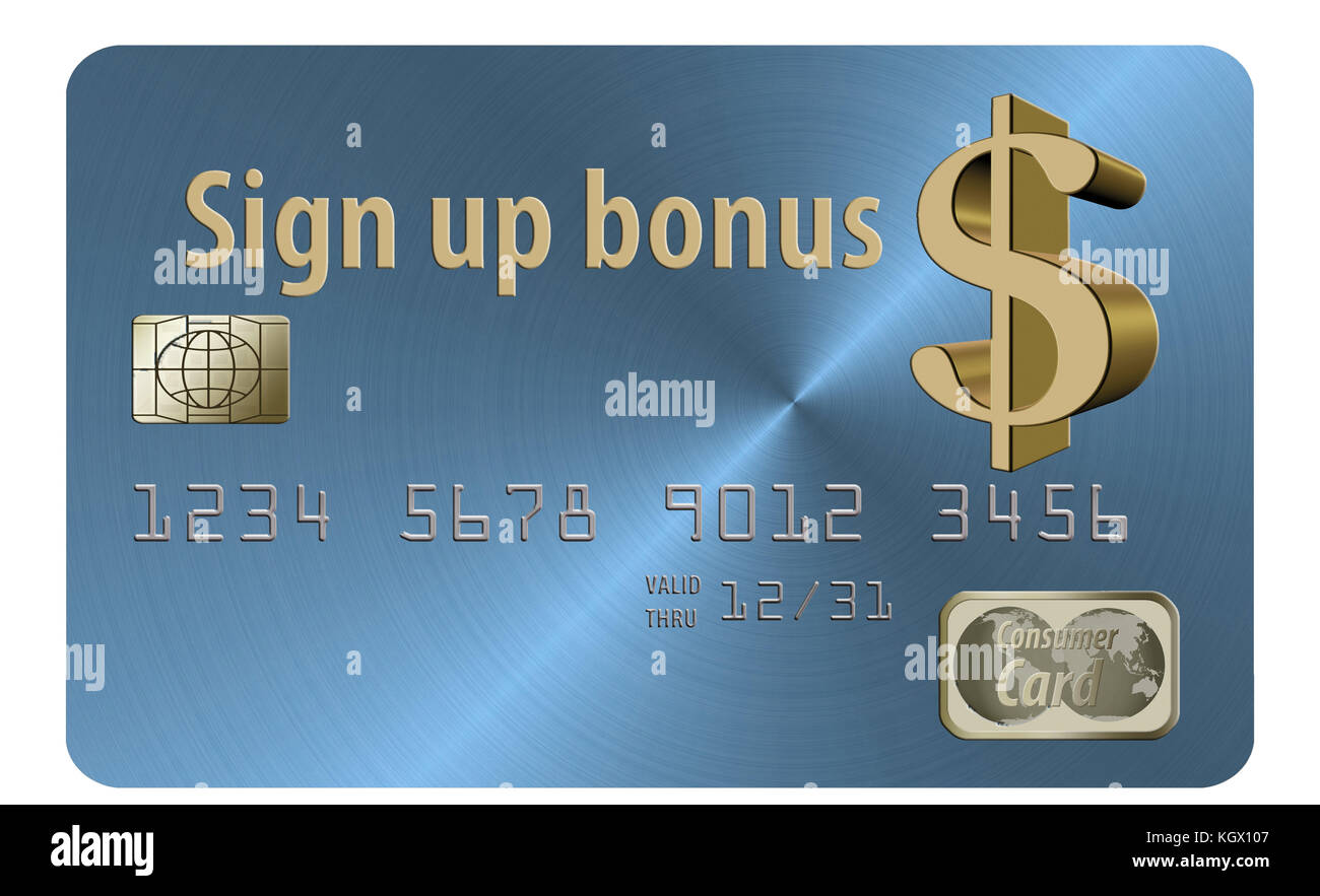 A rewards credit card is isolated on a white background. Goes with idea ...