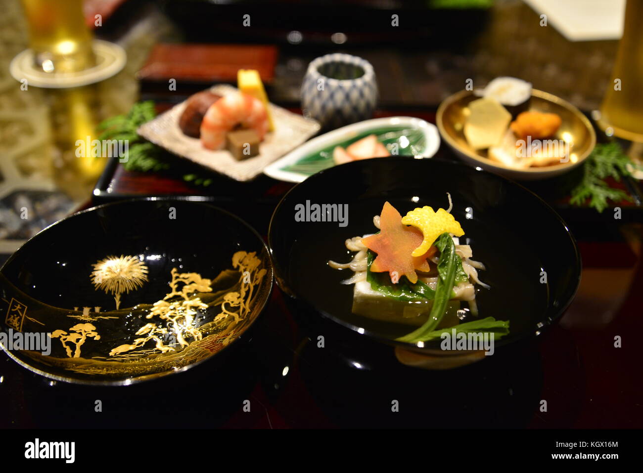 Kaiseki cuisine, Japan Stock Photo - Alamy
