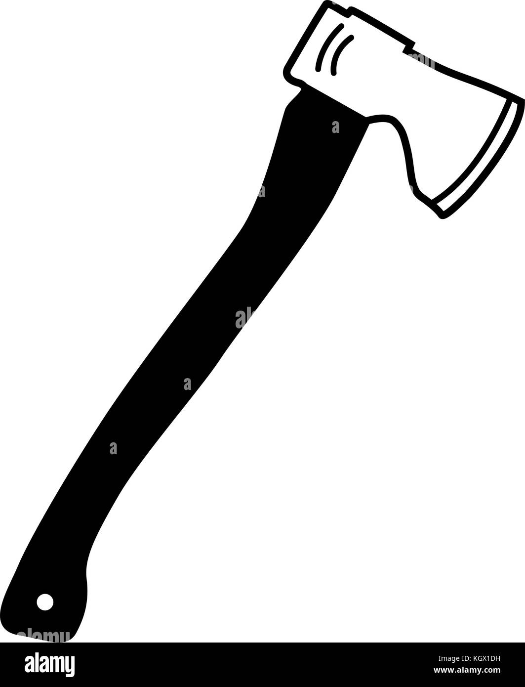 Simple axe vector icon on a white background Stock Vector Image & Art ...