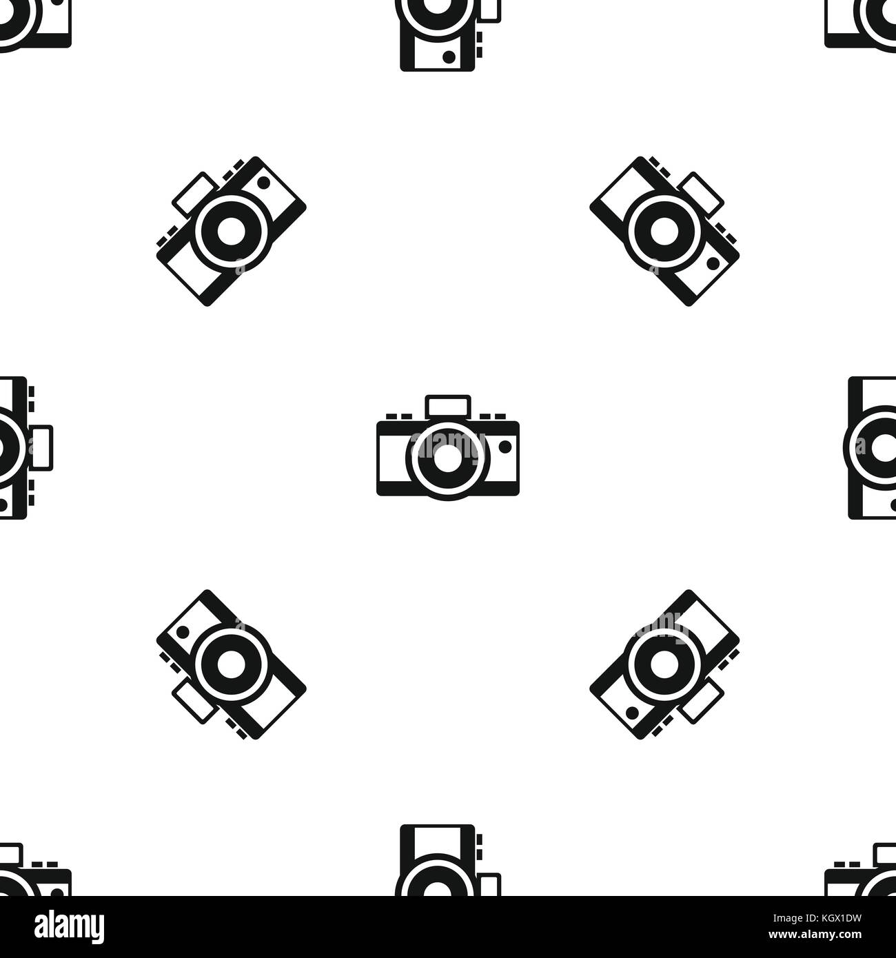 Photocamera pattern seamless black Stock Vector Image & Art - Alamy