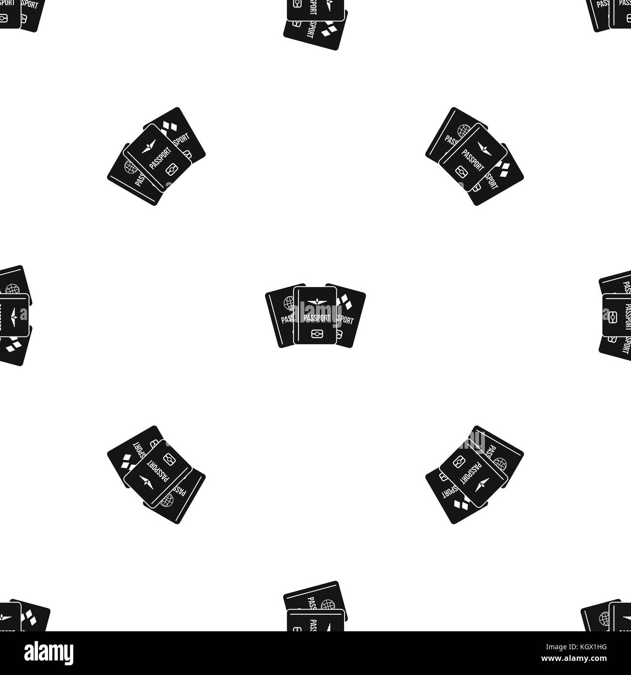 Passports pattern seamless black Stock Vector Image & Art - Alamy