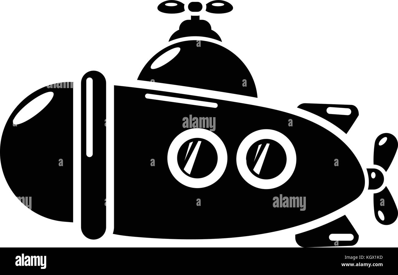 Submarine sea icon, simple black style Stock Vector Image & Art - Alamy