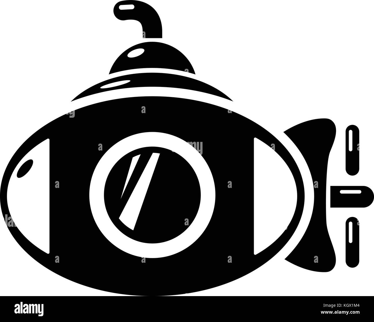 Submarine icon, simple black style Stock Vector Image & Art - Alamy