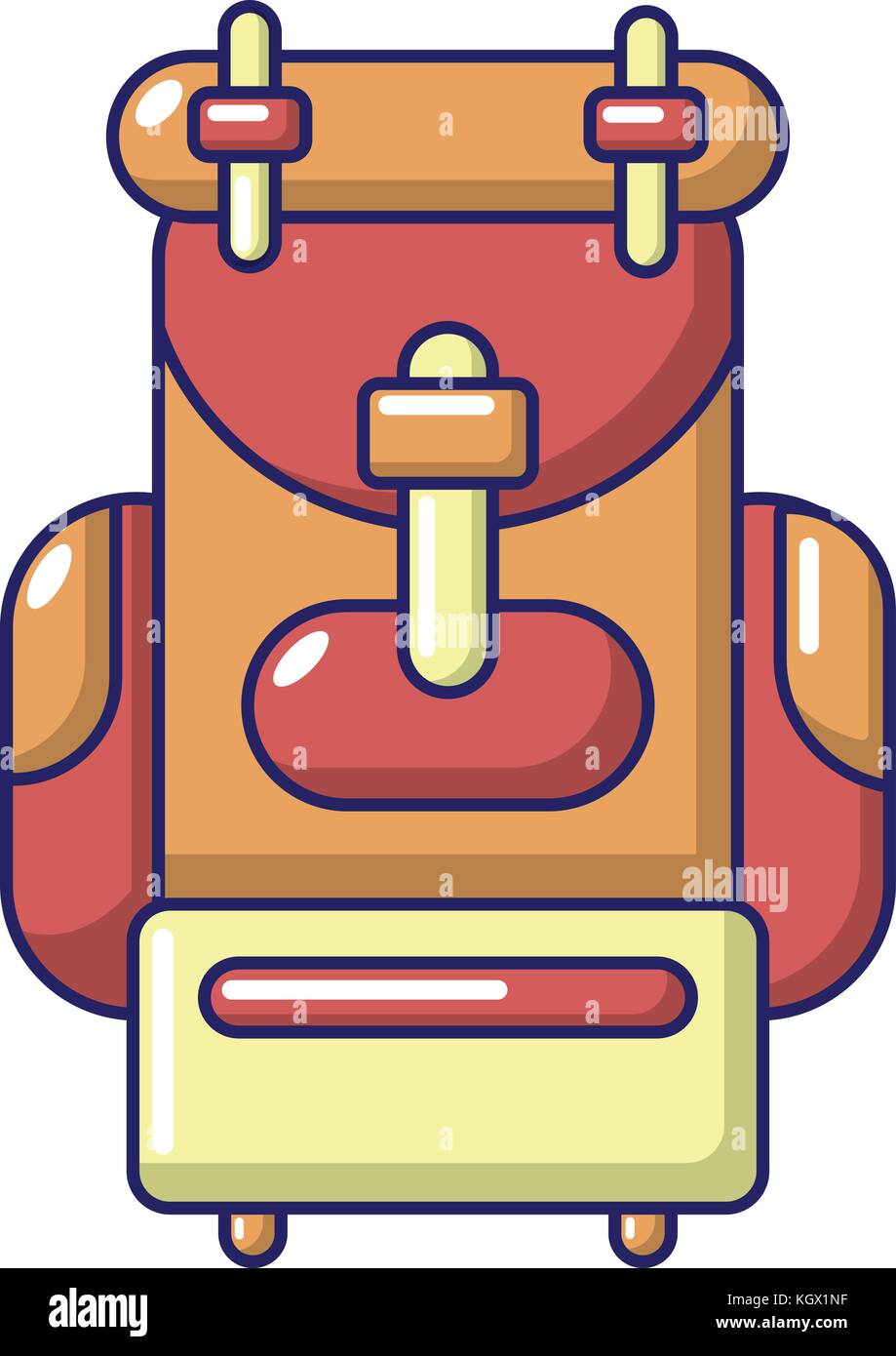 Backpack icon, cartoon style Stock Vector Image & Art - Alamy