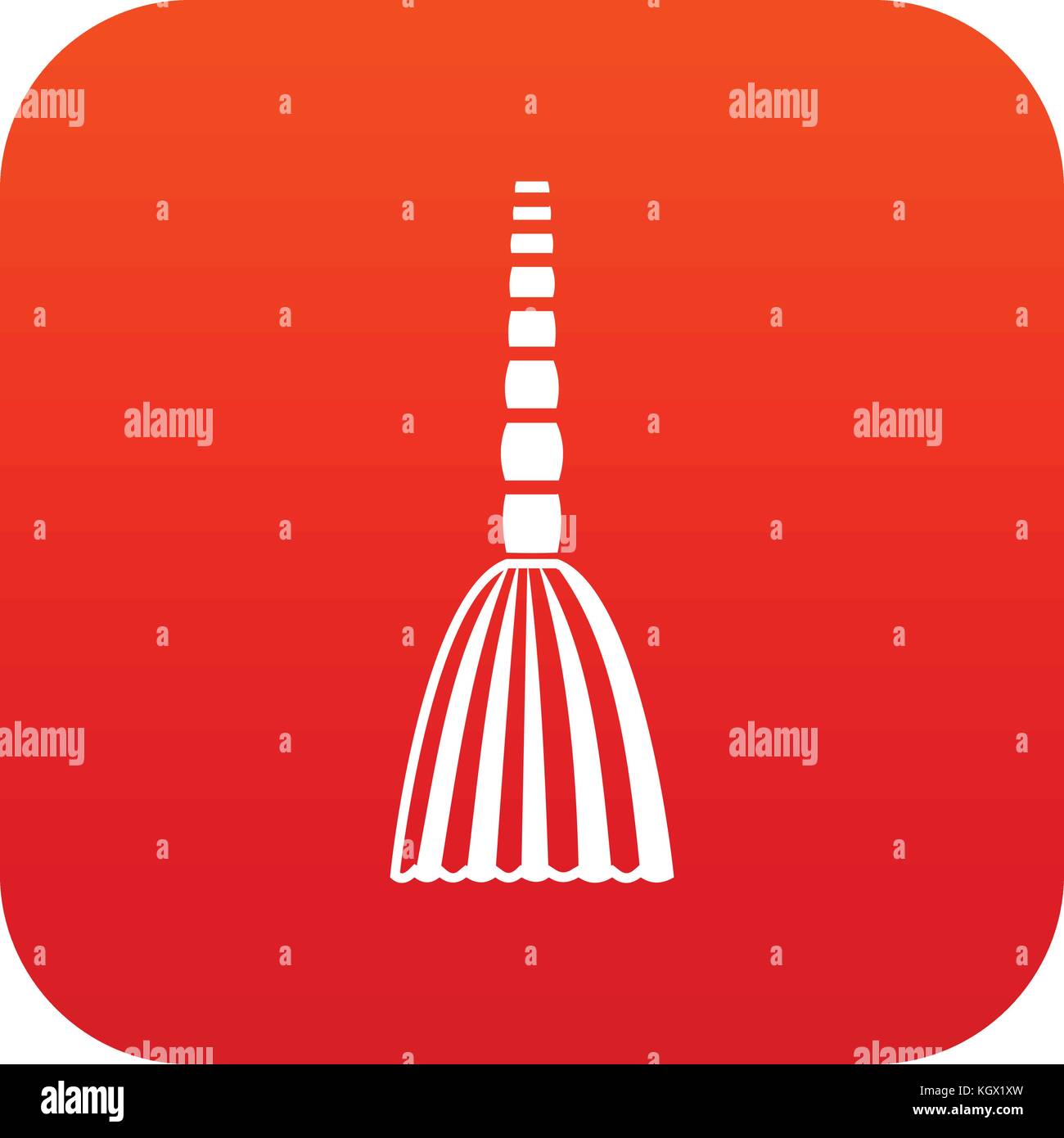 Broom floor icon digital red Stock Vector Image & Art - Alamy