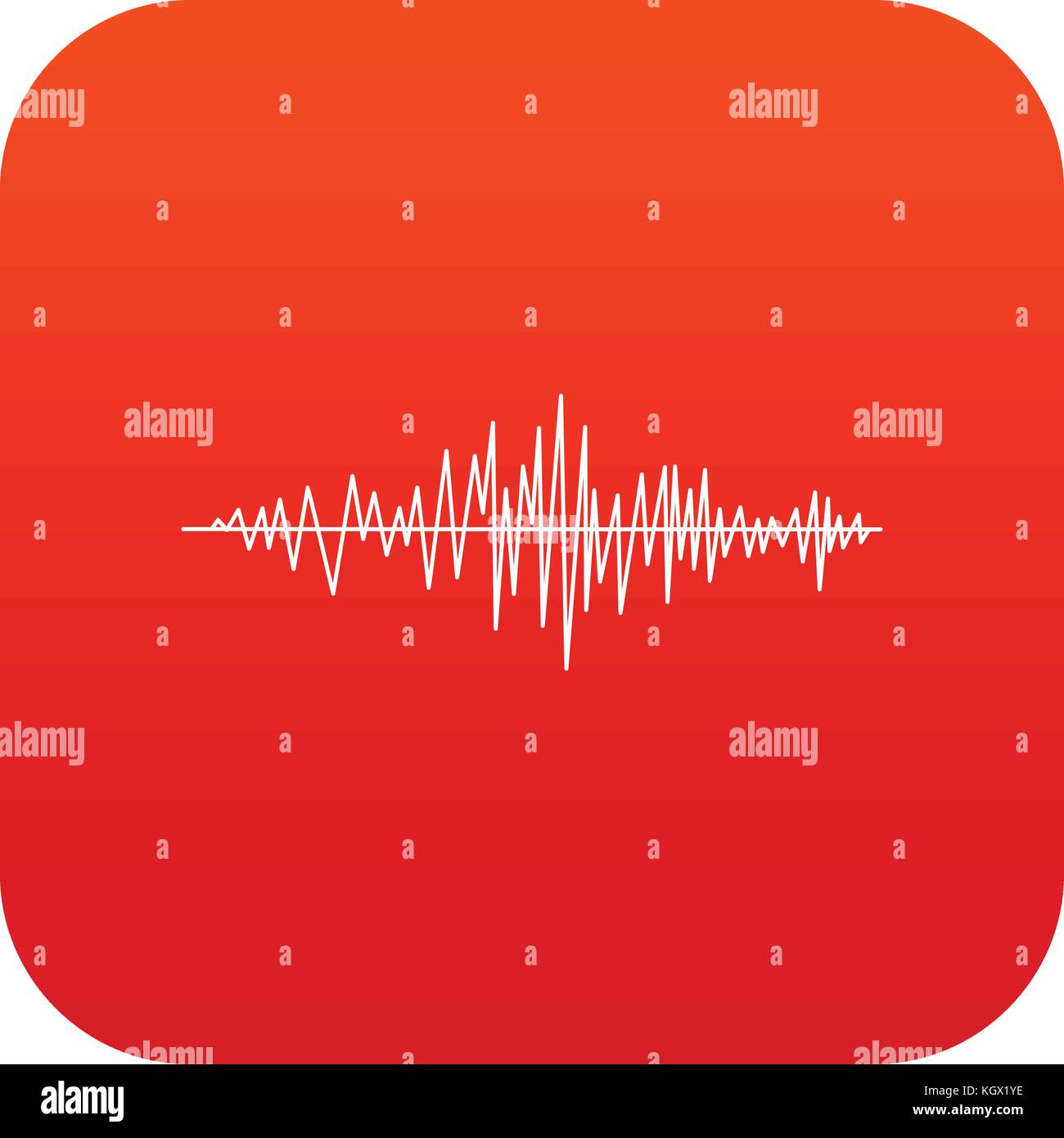 Sound wave icon digital red Stock Vector Image & Art - Alamy