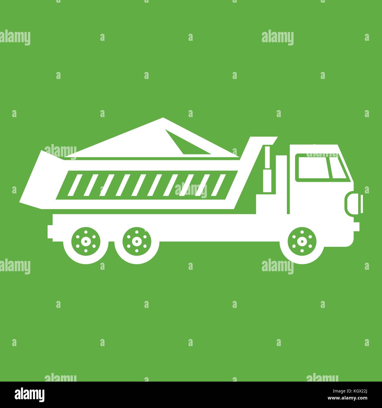 Dump track icon green Stock Vector Image & Art - Alamy