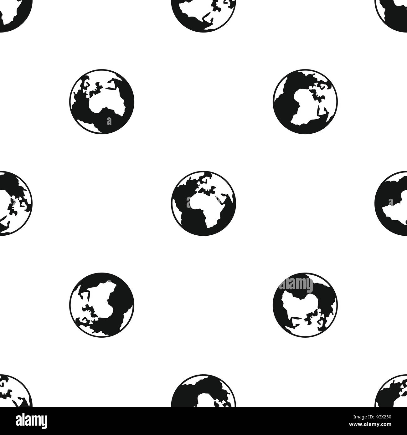 Earth globe pattern seamless black Stock Vector Image & Art - Alamy