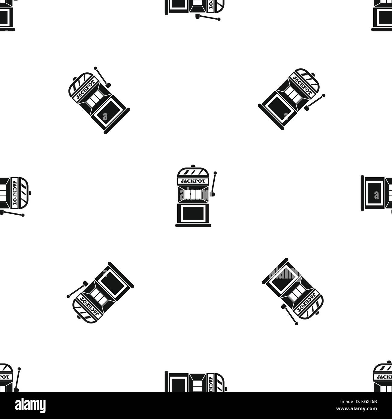 Gamble machine pattern seamless black Stock Vector Image & Art - Alamy
