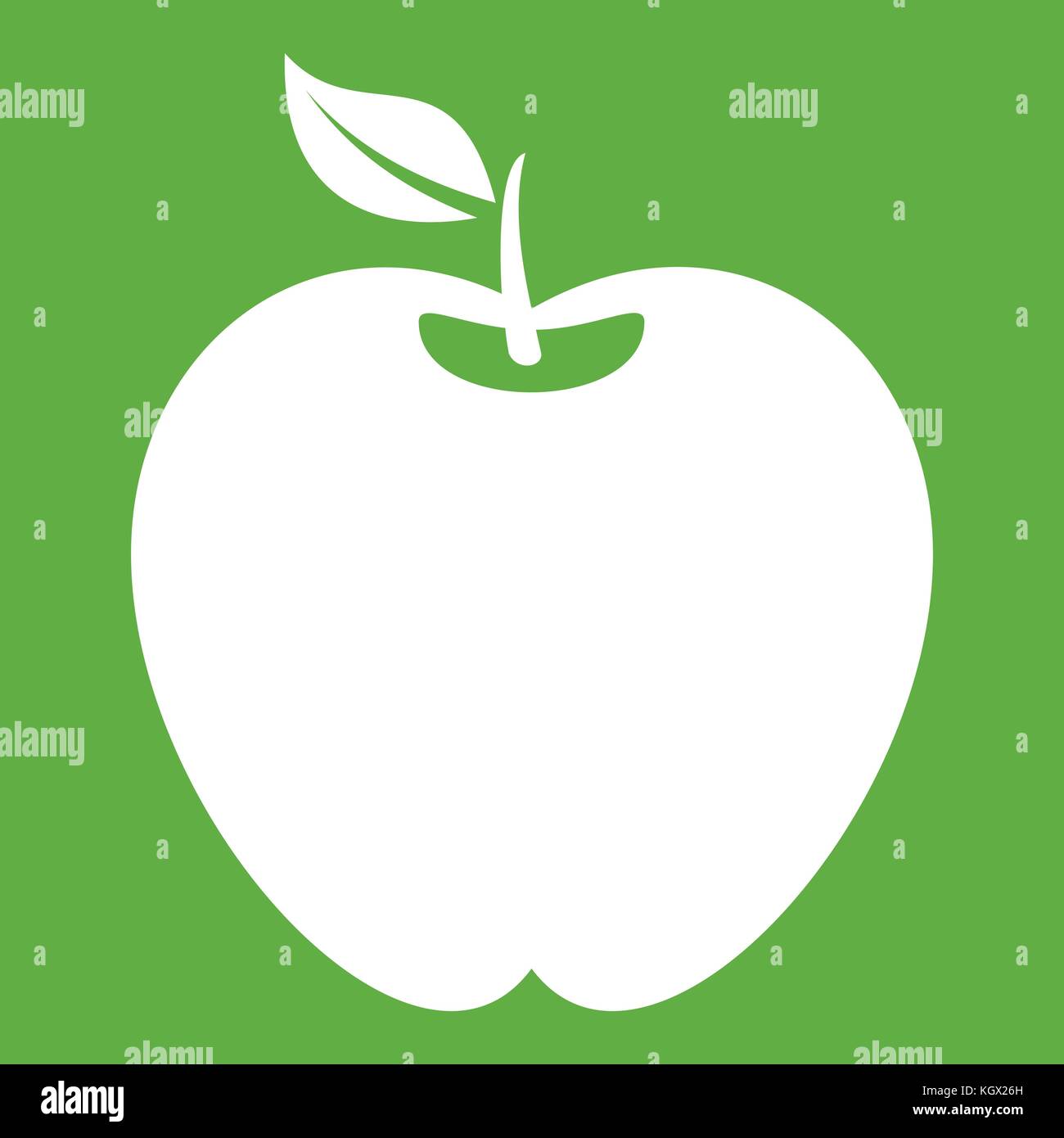 Apple icon green Stock Vector Image & Art - Alamy
