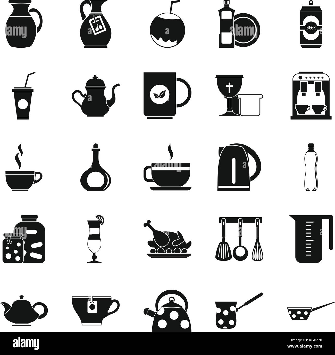 Delftware icons set, simple style Stock Vector Image & Art - Alamy