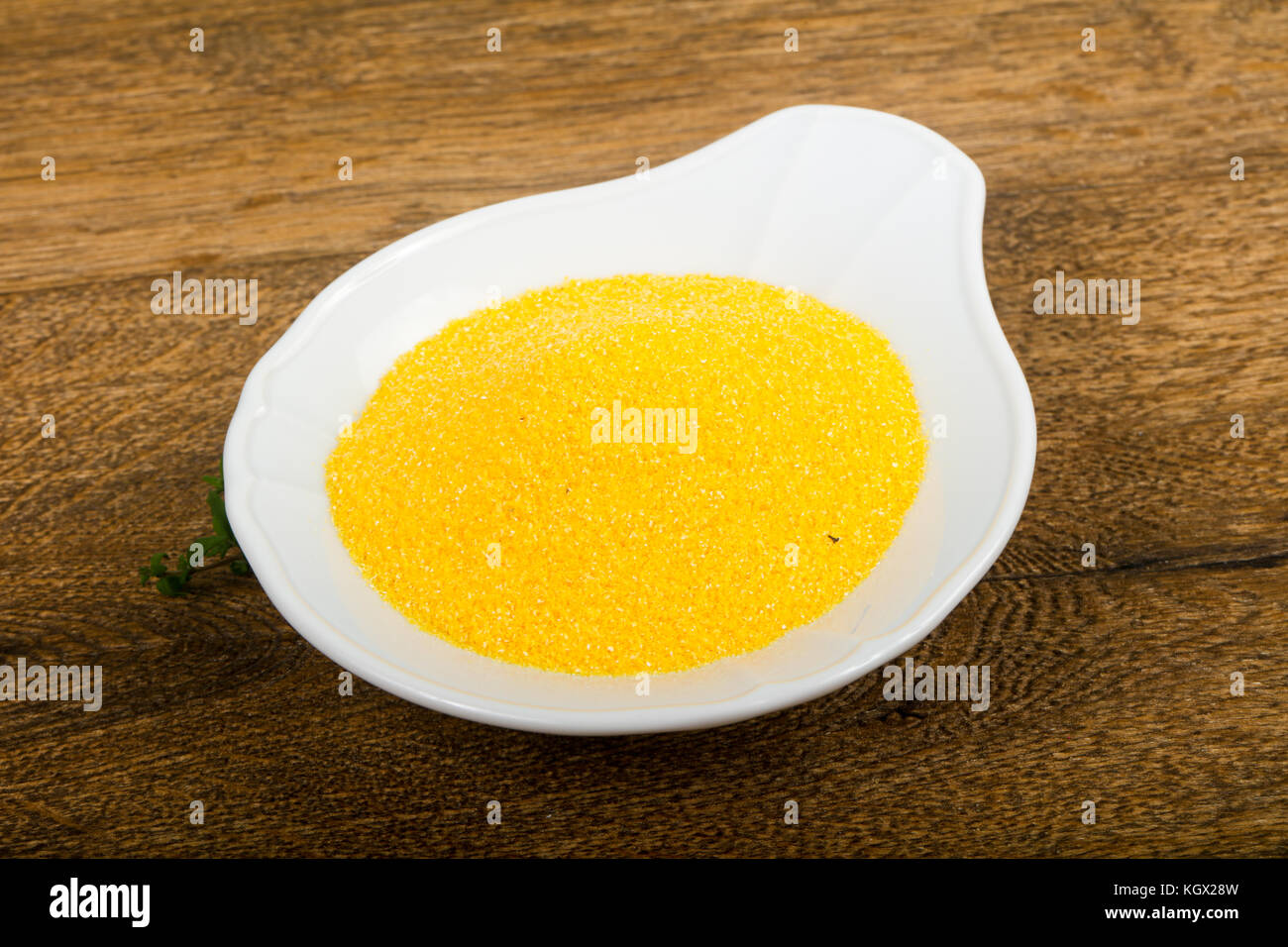 Raw polenta ready for cooking Stock Photo - Alamy