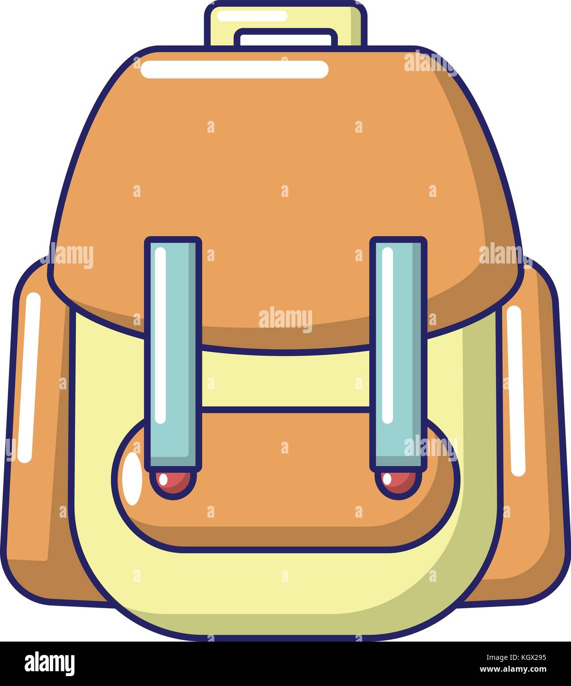 Rucksack icon, cartoon style Stock Vector Image & Art - Alamy