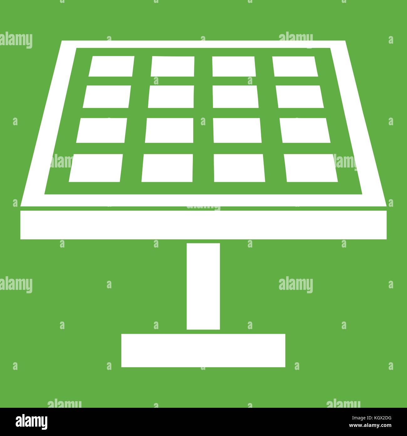 Solar energy panel icon green Stock Vector Image & Art - Alamy