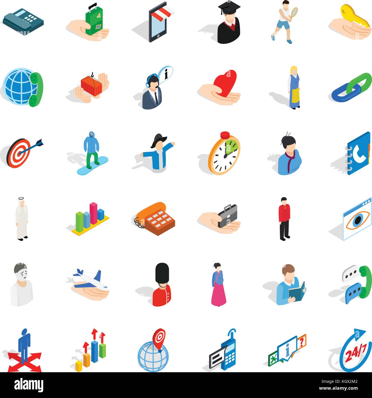 Human icons set, isometric style Stock Vector Image & Art - Alamy