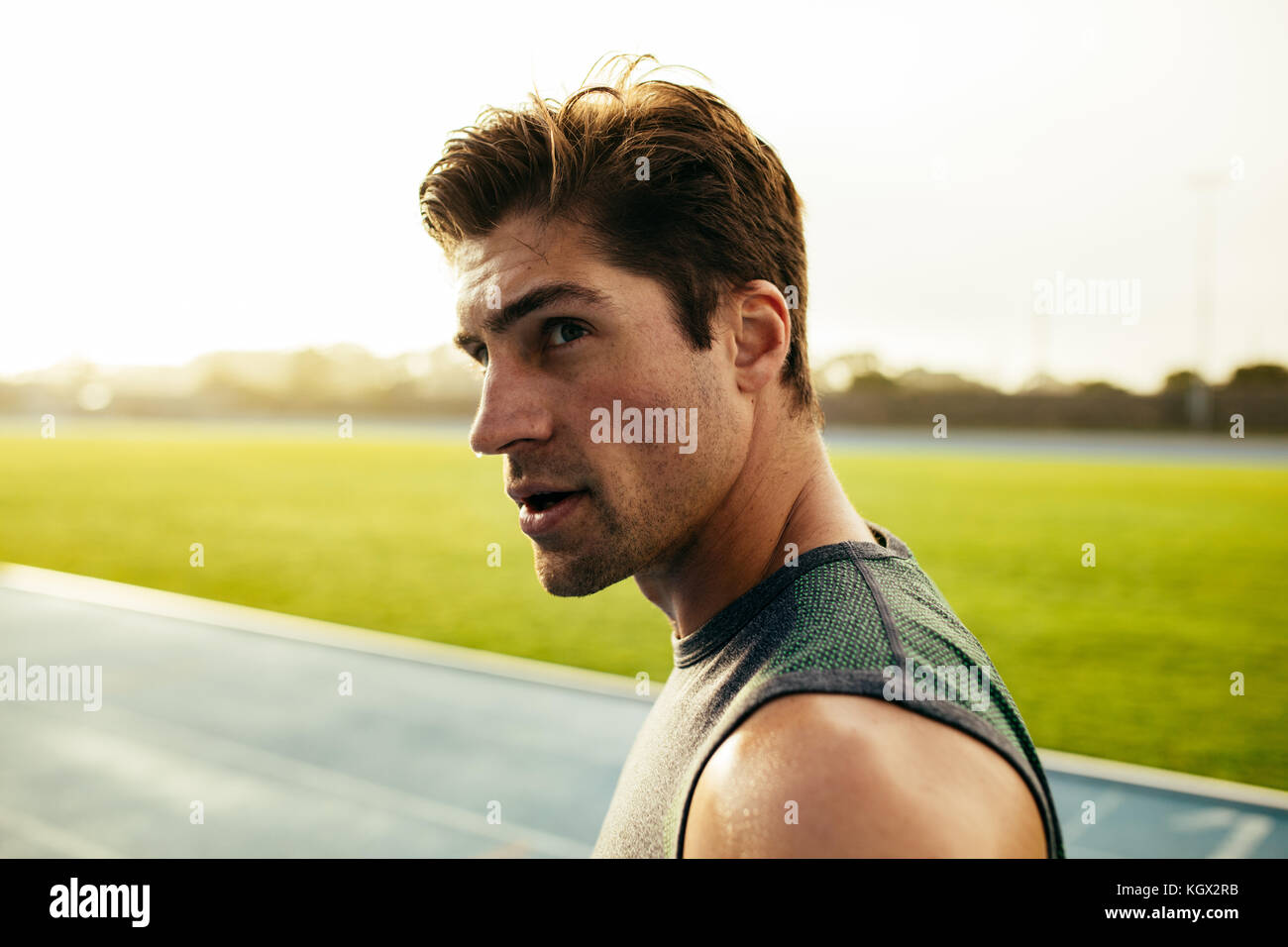 Track runner hi-res stock photography and images - Alamy